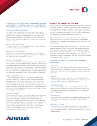 Autotask: Using IT Service Management Software to Improve 8 Key Business Processes | PDF