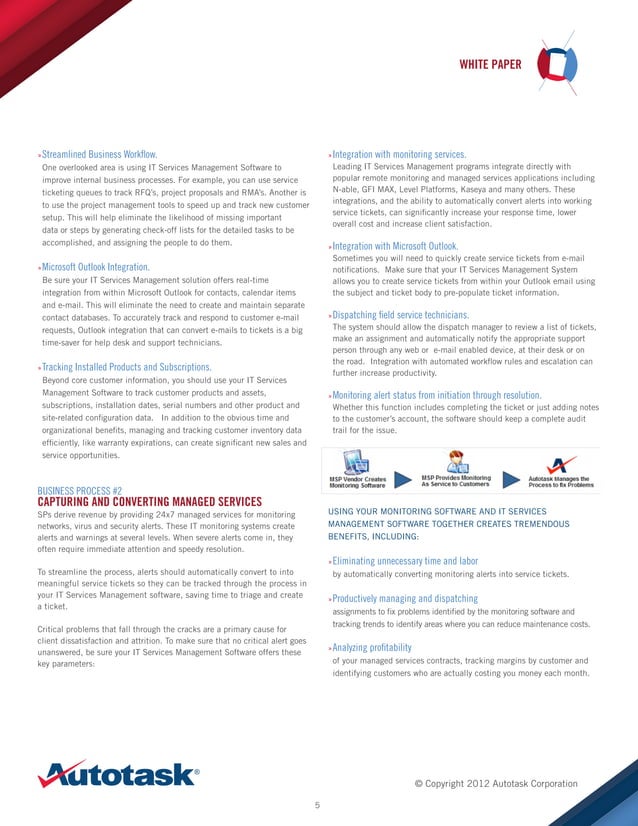Autotask: Using IT Service Management Software to Improve 8 Key ...