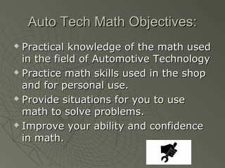 Basic Mathematics for Automotive Technician | PPT