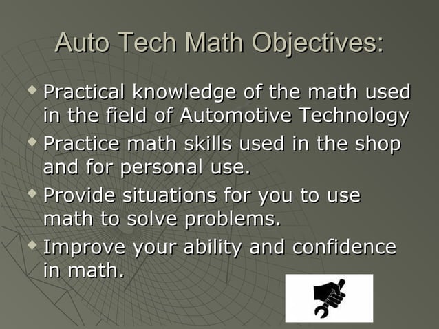 Basic Mathematics for Automotive Technician | PPT