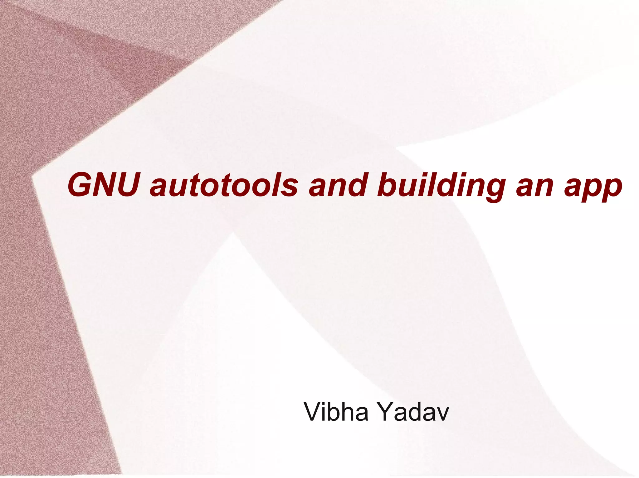 Autotools | PPT