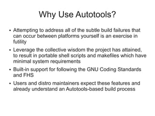 Don't Fear the Autotools | PDF