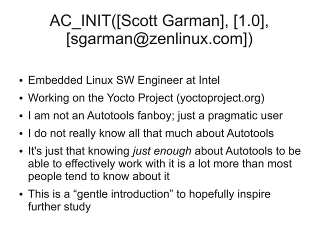 Don't Fear the Autotools | PDF