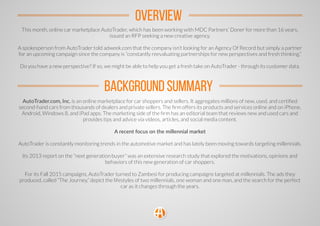 Autotrader pitch brief | PDF | Automotive Industry | Industries