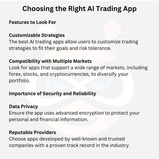 Auto Trading with AI Trading App - Infinity Tech | PDF