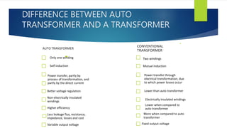 Auto transformer | PPTX