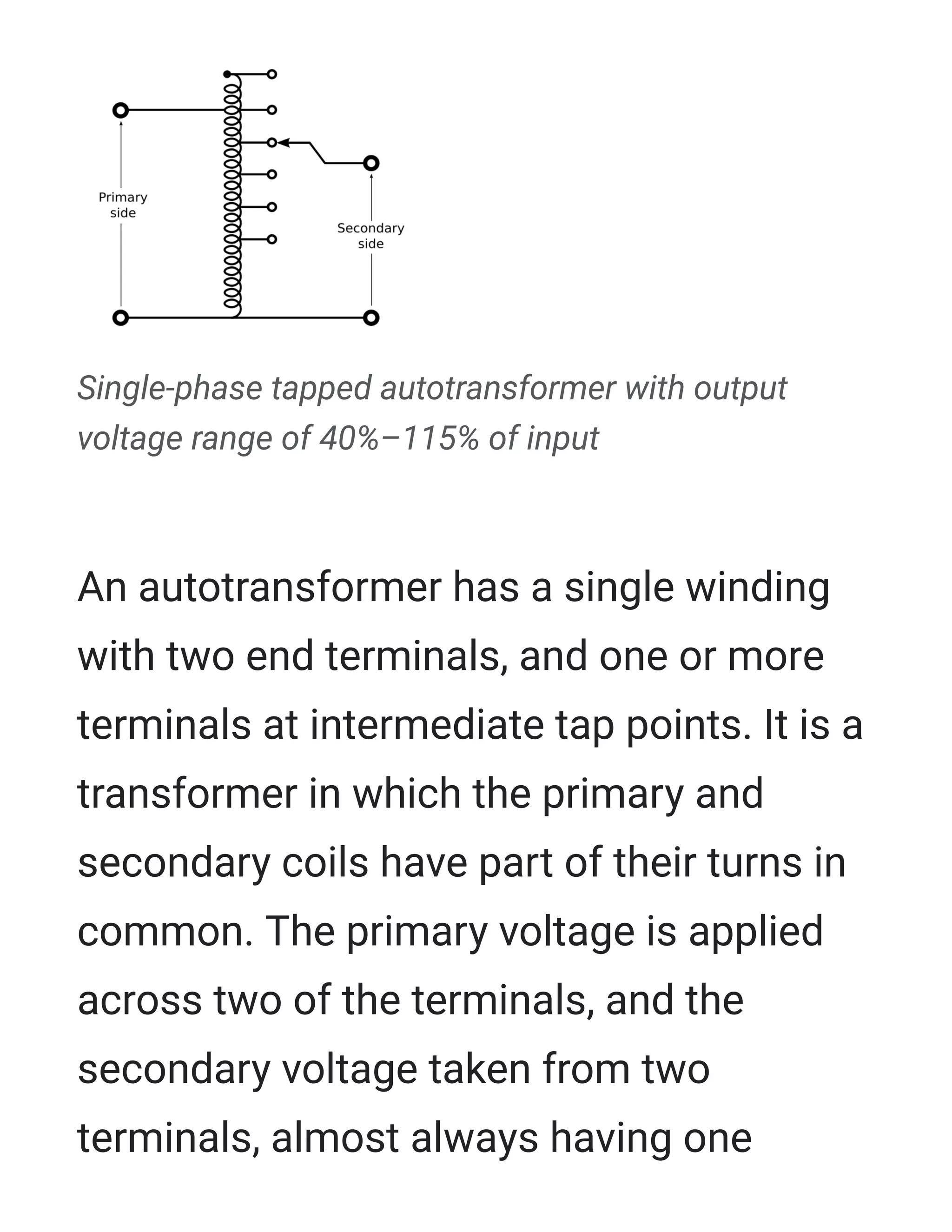 Autotransformer electrical | PDF