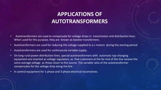 Auto transformer 3507 | PPTX | Technology & Computing