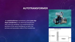 Auto transformer 3507 | PPTX | Technology & Computing
