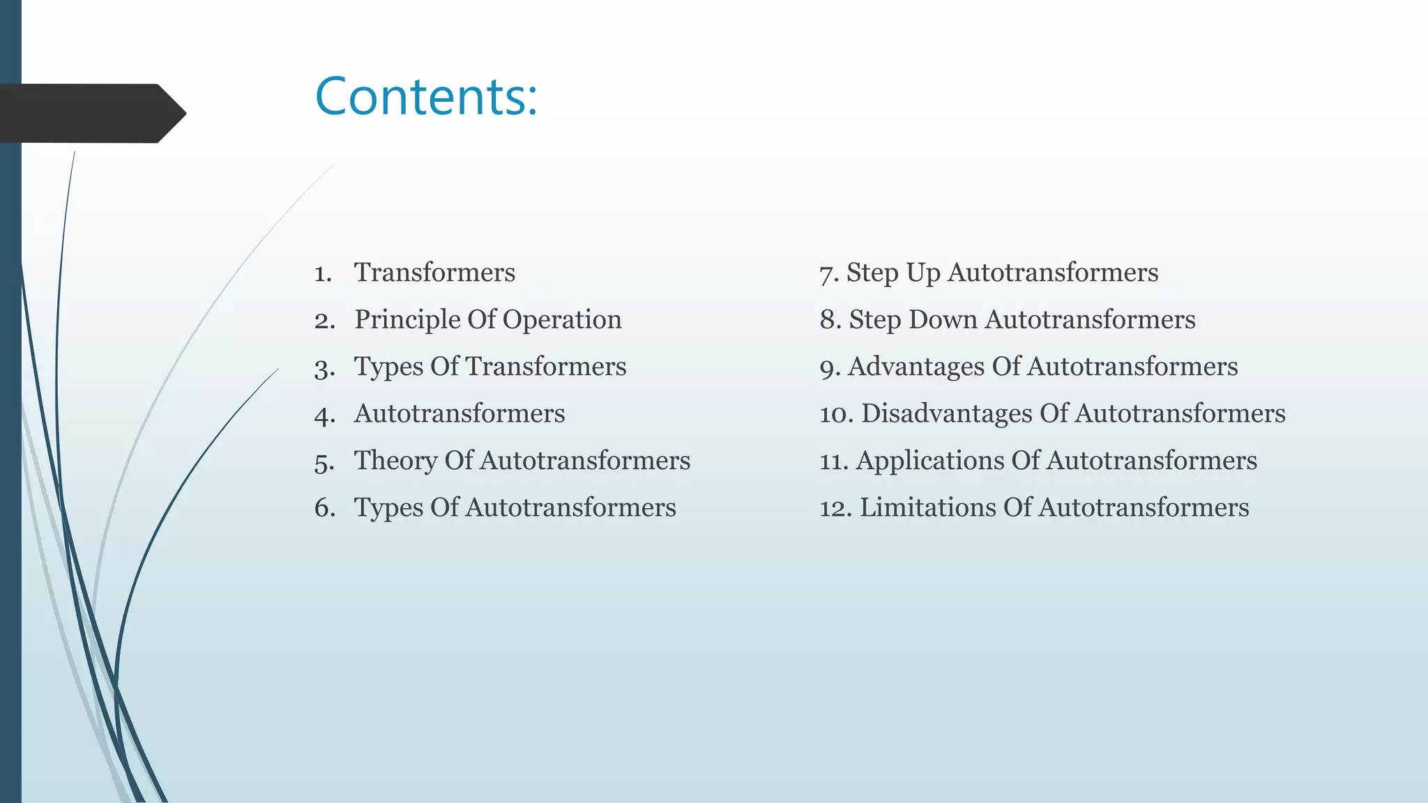 Autotransformers | PPTX