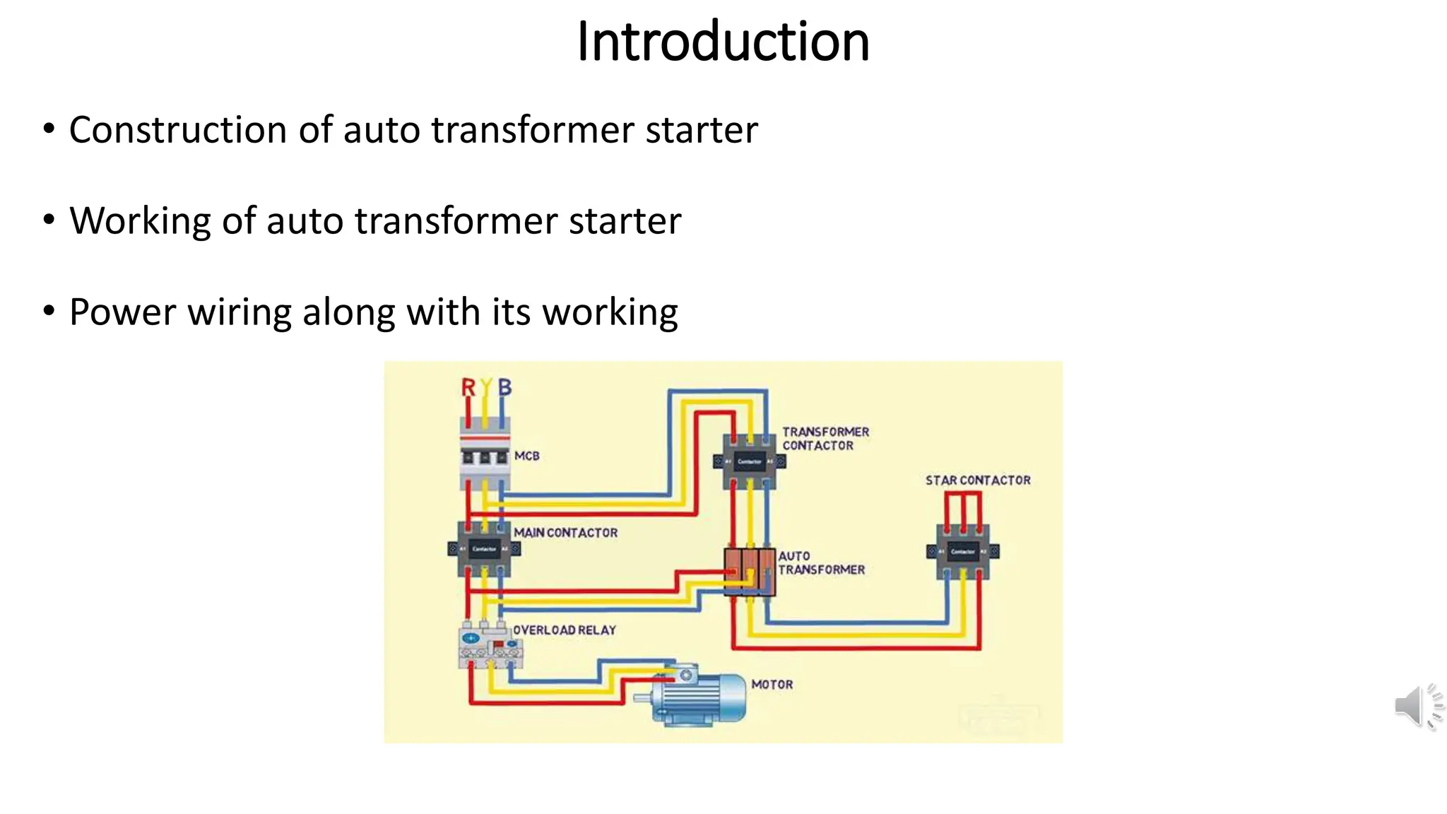 Autotransformer starter for three phase IM.pptx | Science