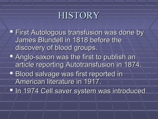 Autotransfusion | PPT