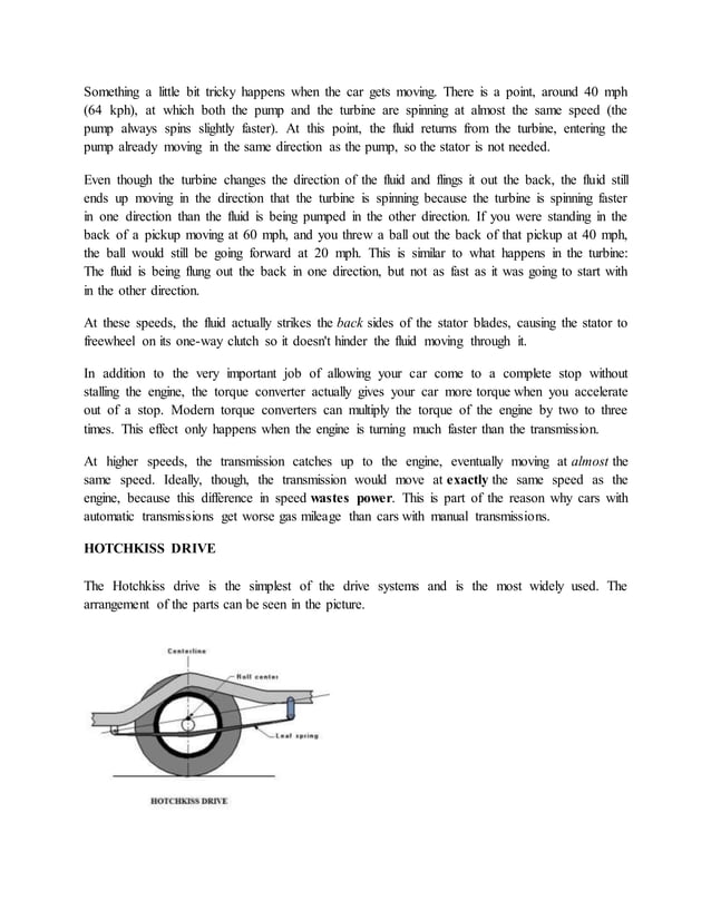 Automobile Lecture notes | PDF