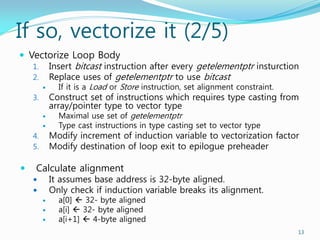 Autovectorization in llvm | PDF
