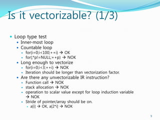 Autovectorization in llvm | PDF