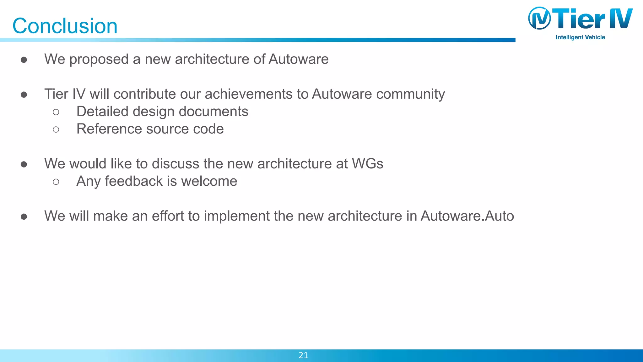 Autoware Architecture Proposal | PDF