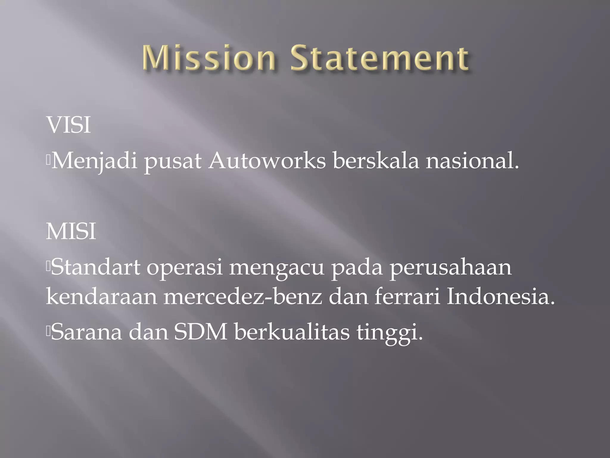 bisnis plan bengkel mobil | PPT