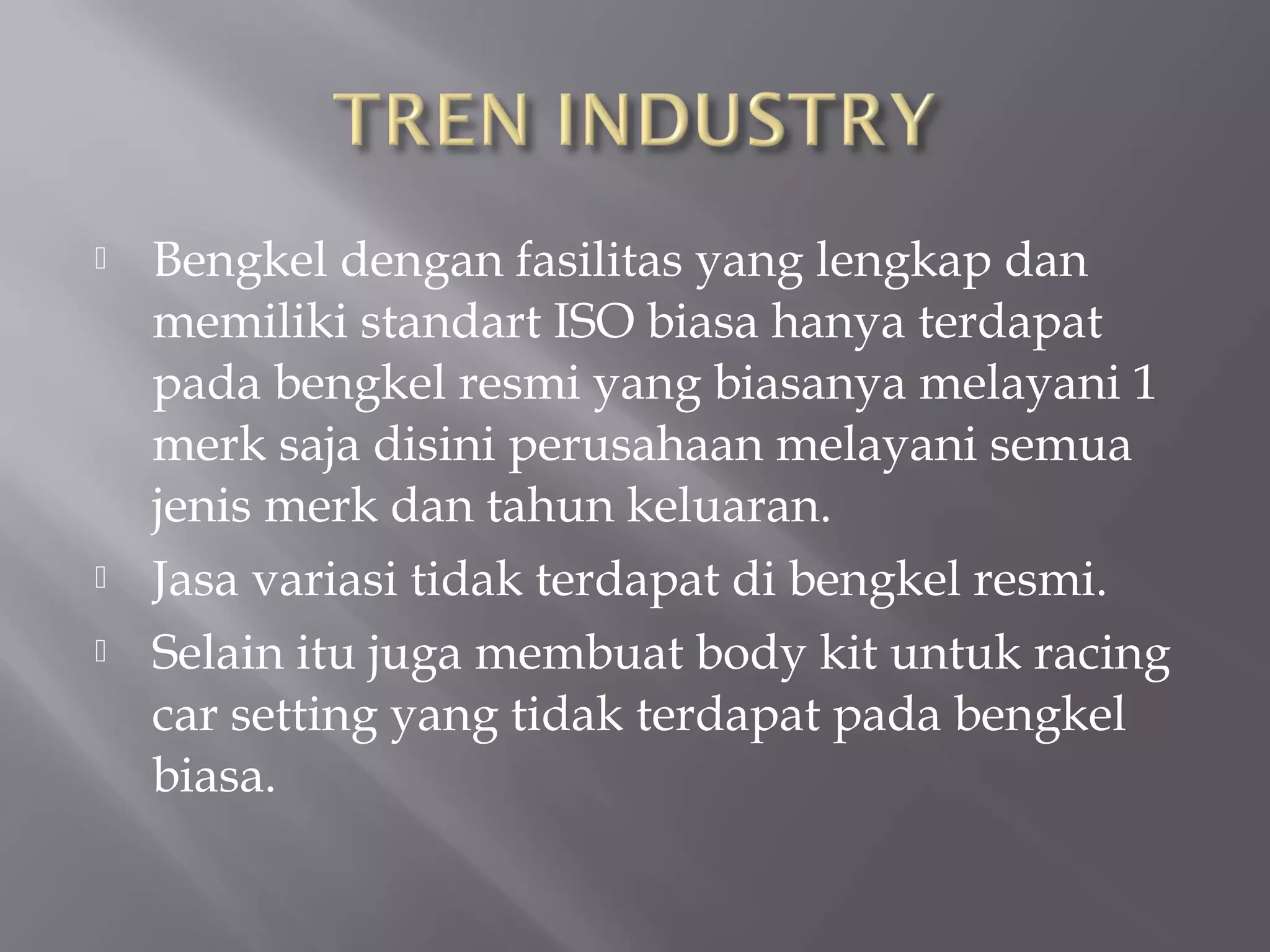 bisnis plan bengkel mobil | PPT