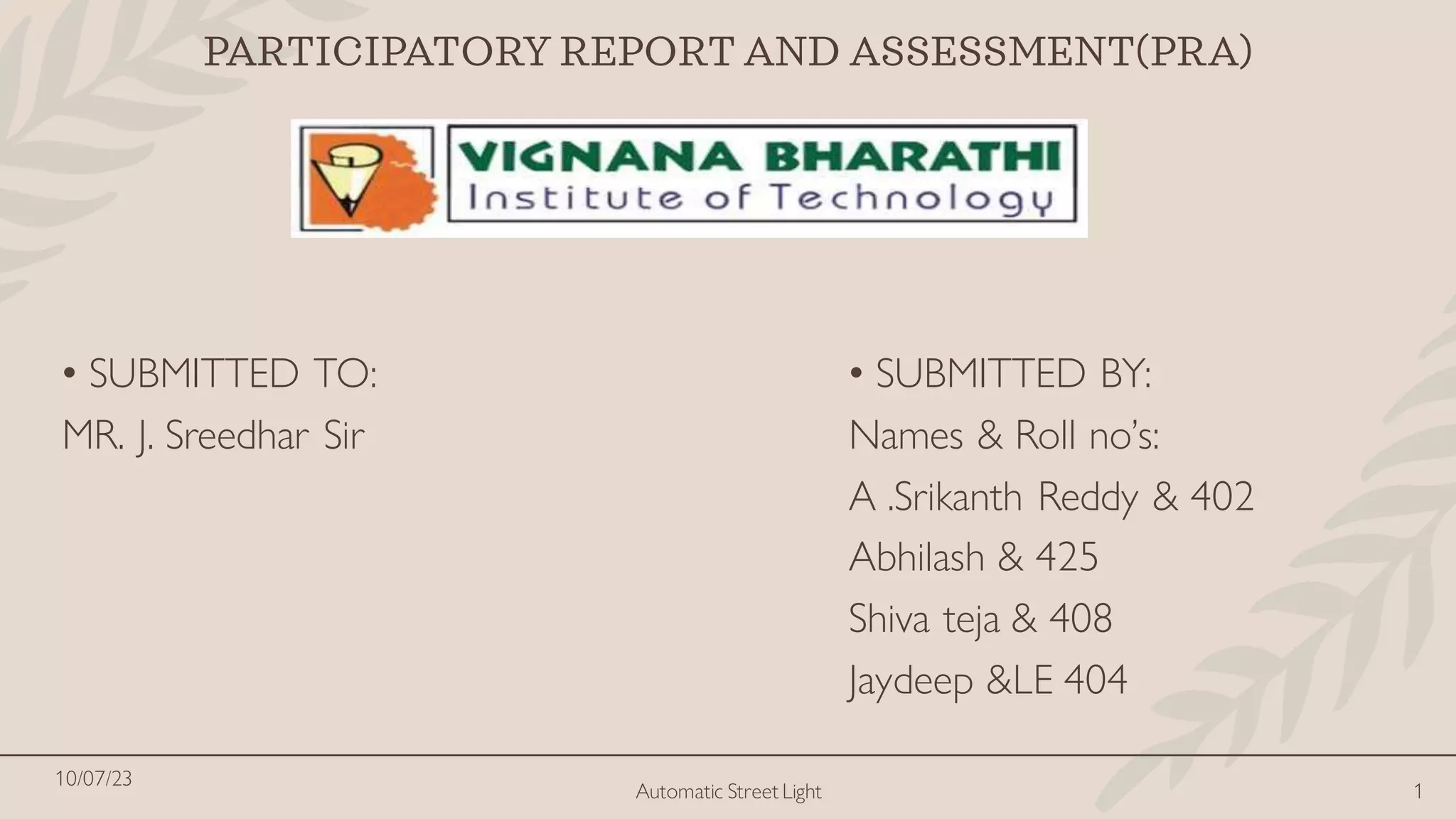aut street light ppt.pdf