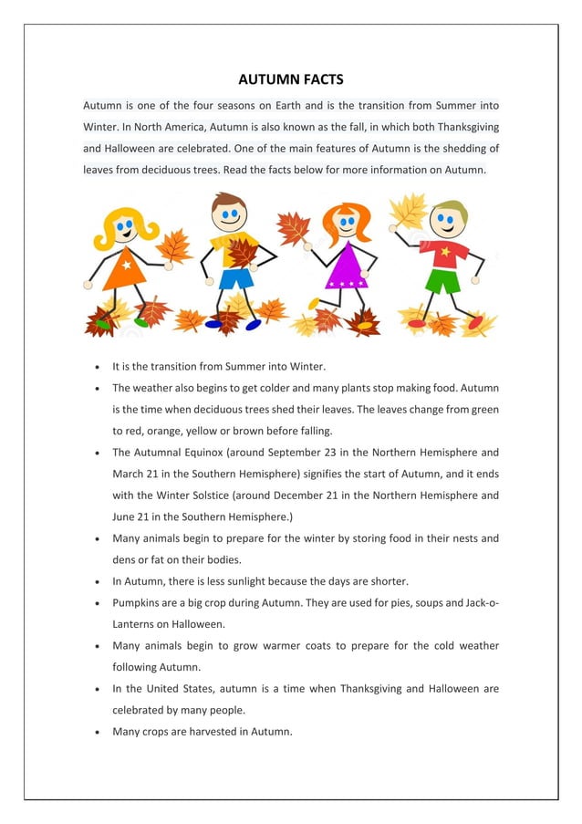 Autumn facts | PDF