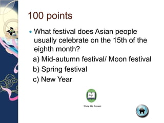Mid-Autumn Moon Festival Trivia | PPTX