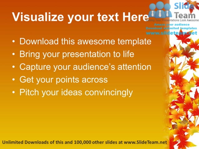 Autumn season nature power point themes templates and slides ppt ...