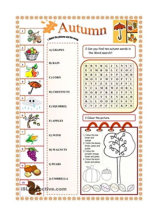 Autumn vocabulary 2016 | DOCX