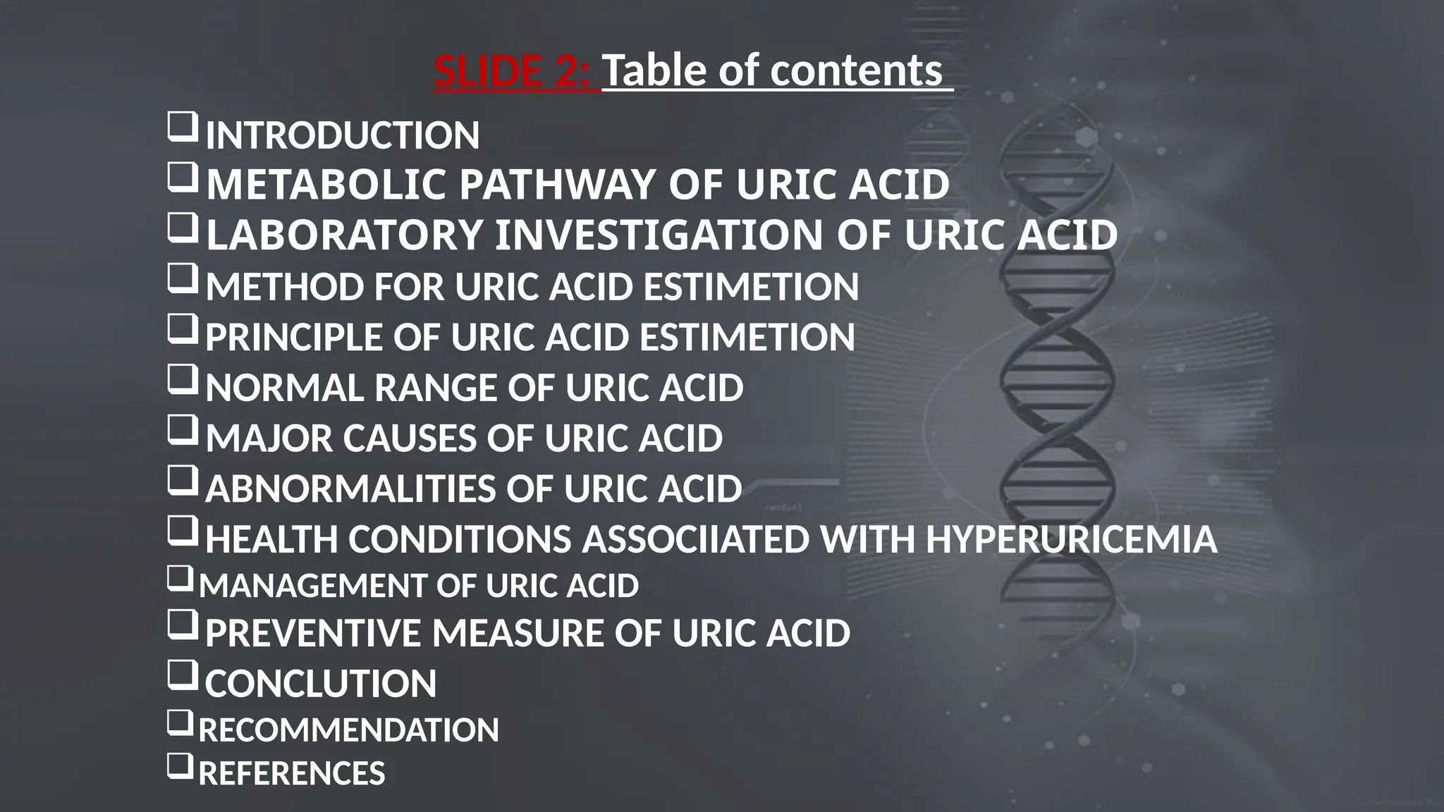auwal yb uric acid ppt.ppt uric acid estimation and couses ...