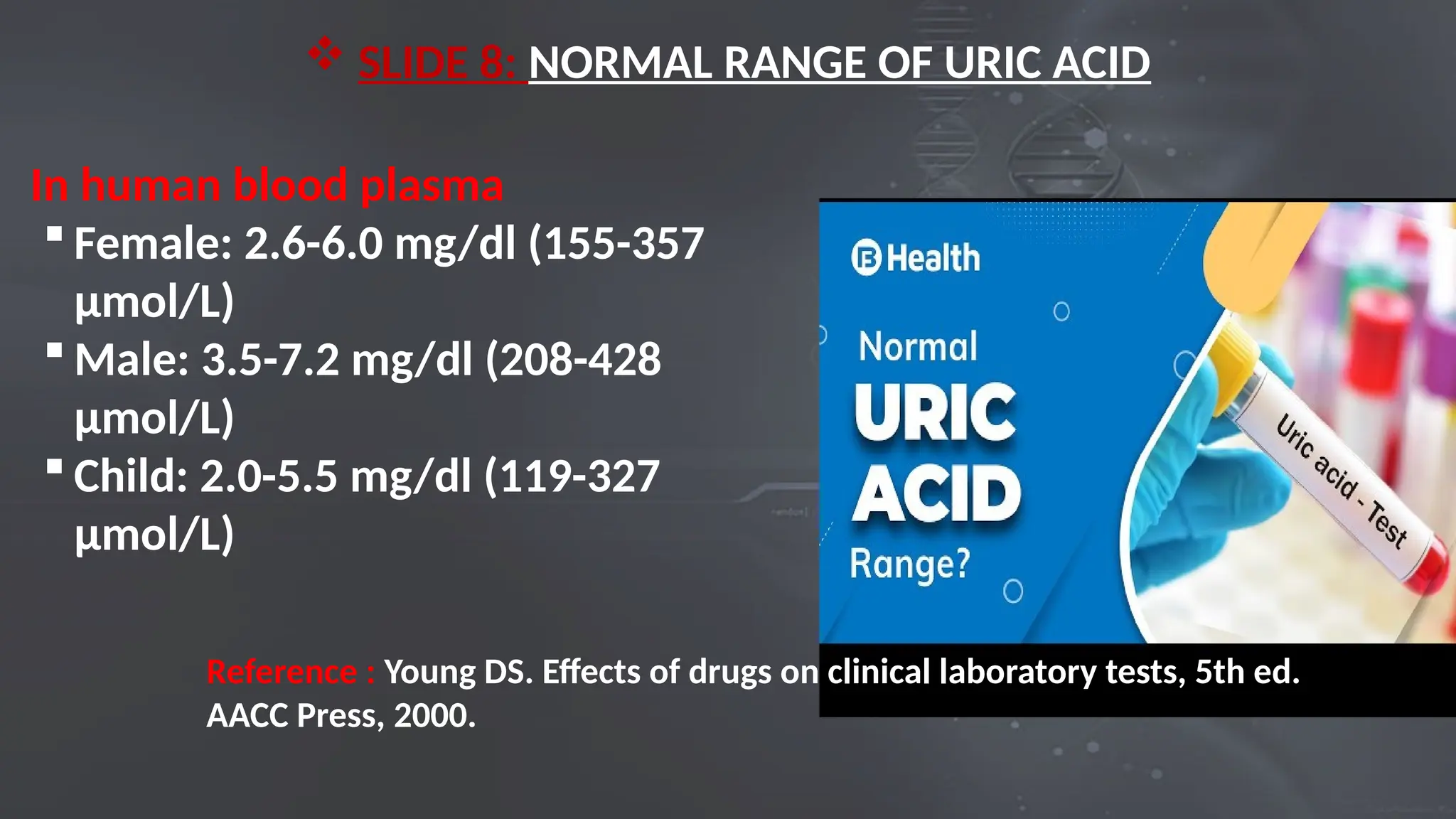 auwal yb uric acid ppt.ppt uric acid estimation and couses ...