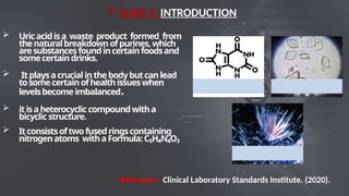 auwal yb uric acid ppt.ppt uric acid estimation and couses ...