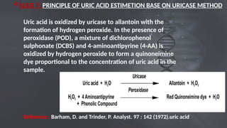 auwal yb uric acid ppt.ppt uric acid estimation and couses ...