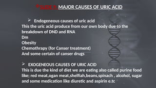 auwal yb uric acid ppt.ppt uric acid estimation and couses ...