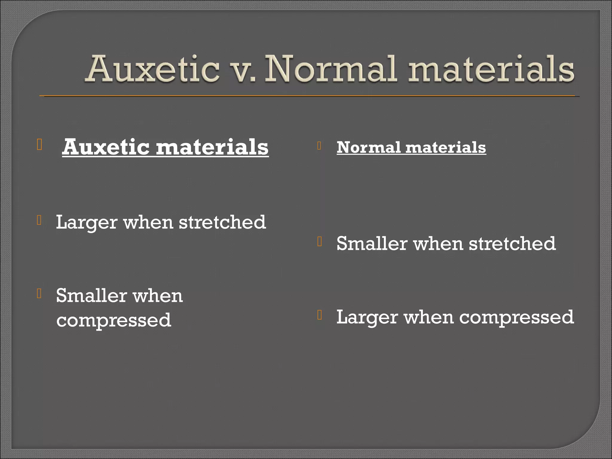 Auxetic materials | PPT