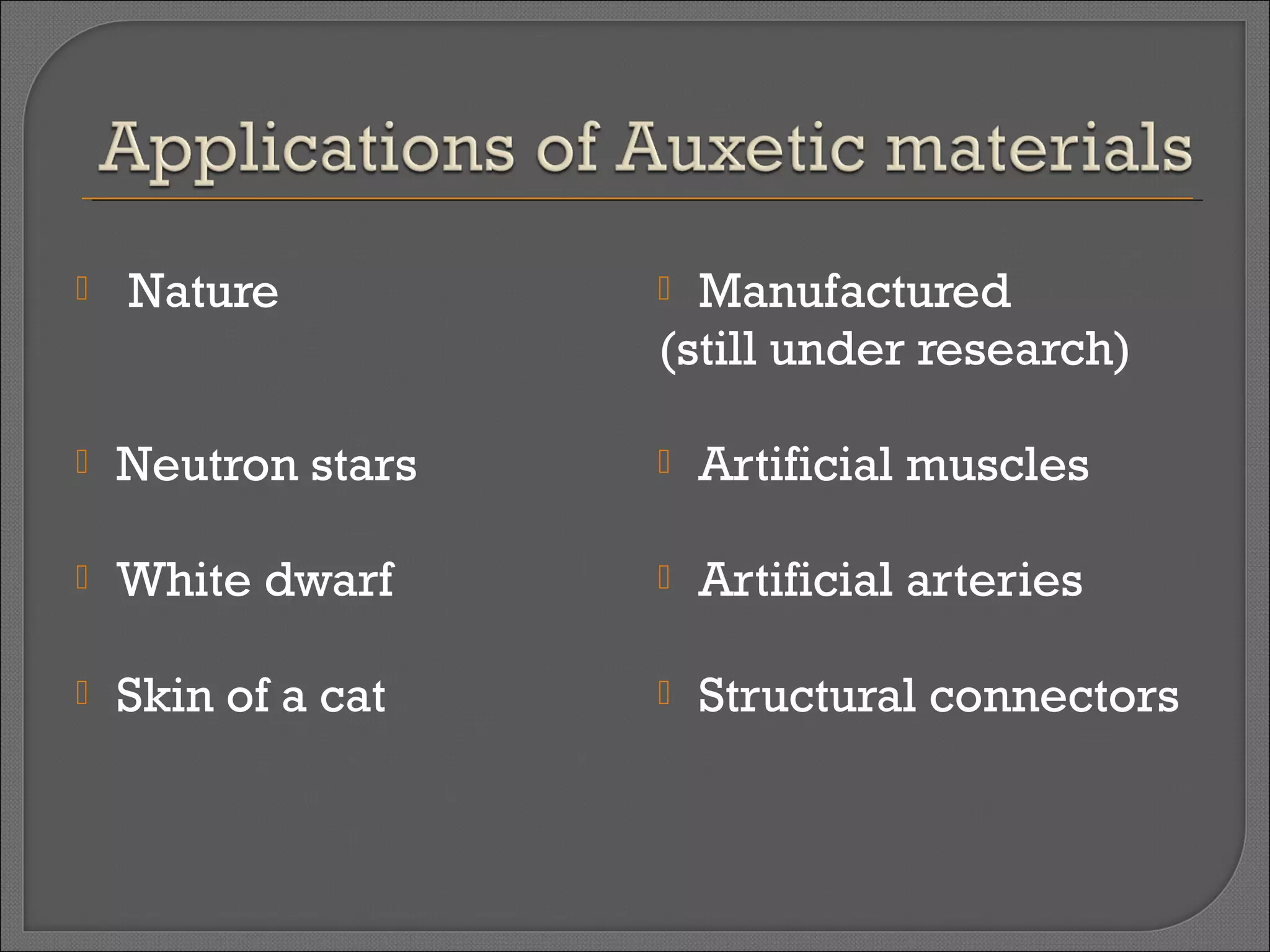 Auxetic materials | PPT