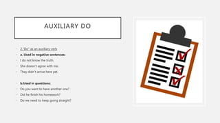 Auxiliary and phrasal verbs | PPTX