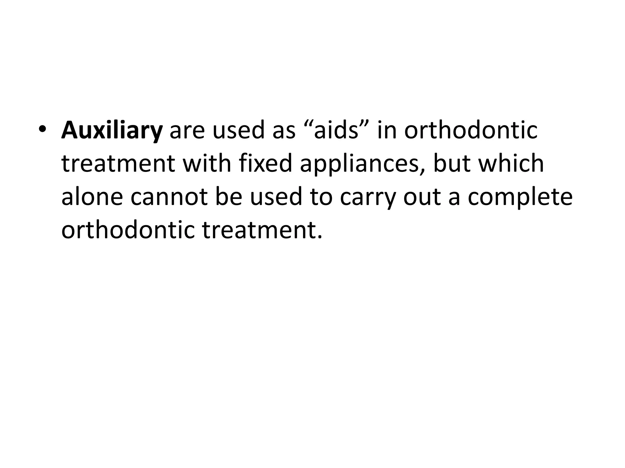 Auxiliary attachment | PPTX