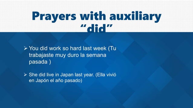 Auxiliar Did and termination Ed | PPT