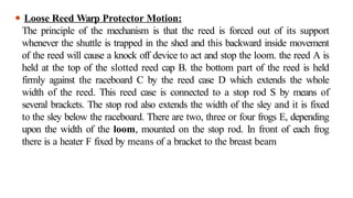 Auxiliary Mechanism in textile engineering | PPTX