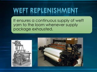 Auxiliary motion of a loom | PPTX