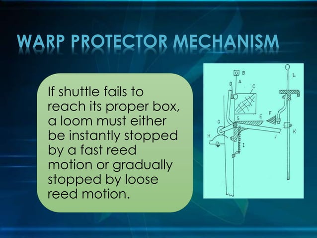 Auxiliary motion of a loom | PPTX