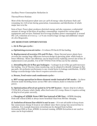 Auxiliary power consumption reduction | DOCX