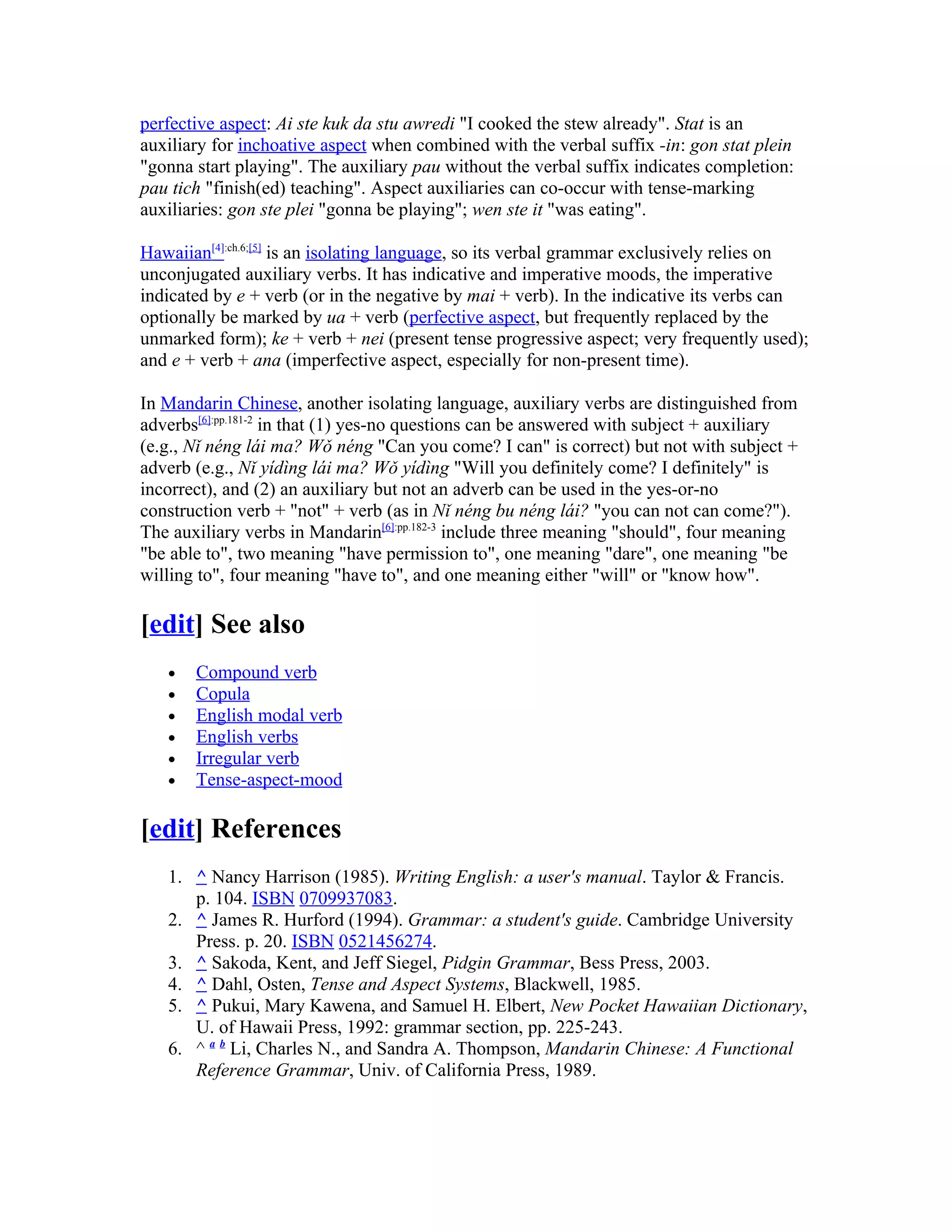 Auxiliary verb | DOC