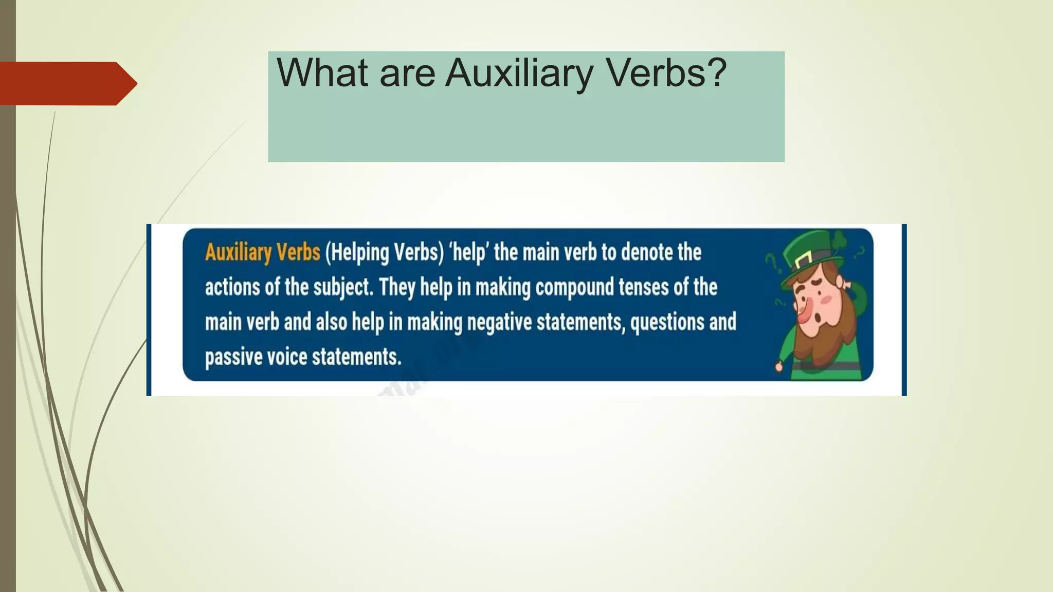 Main Auxiliary Verbs | PPTX | Programming Languages | Computing