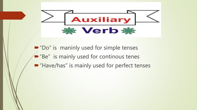 Main Auxiliary Verbs | PPTX | Programming Languages | Computing
