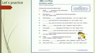 Main Auxiliary Verbs | PPTX