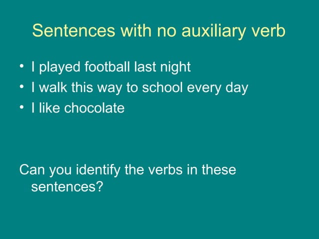 auxiliary_verbs to be, to have, to do ppt | PPT