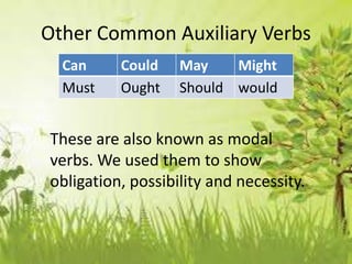 Auxiliary verbs | PPTX