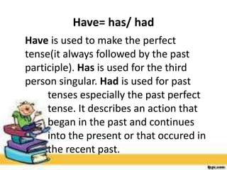 Auxiliary verbs | PPTX