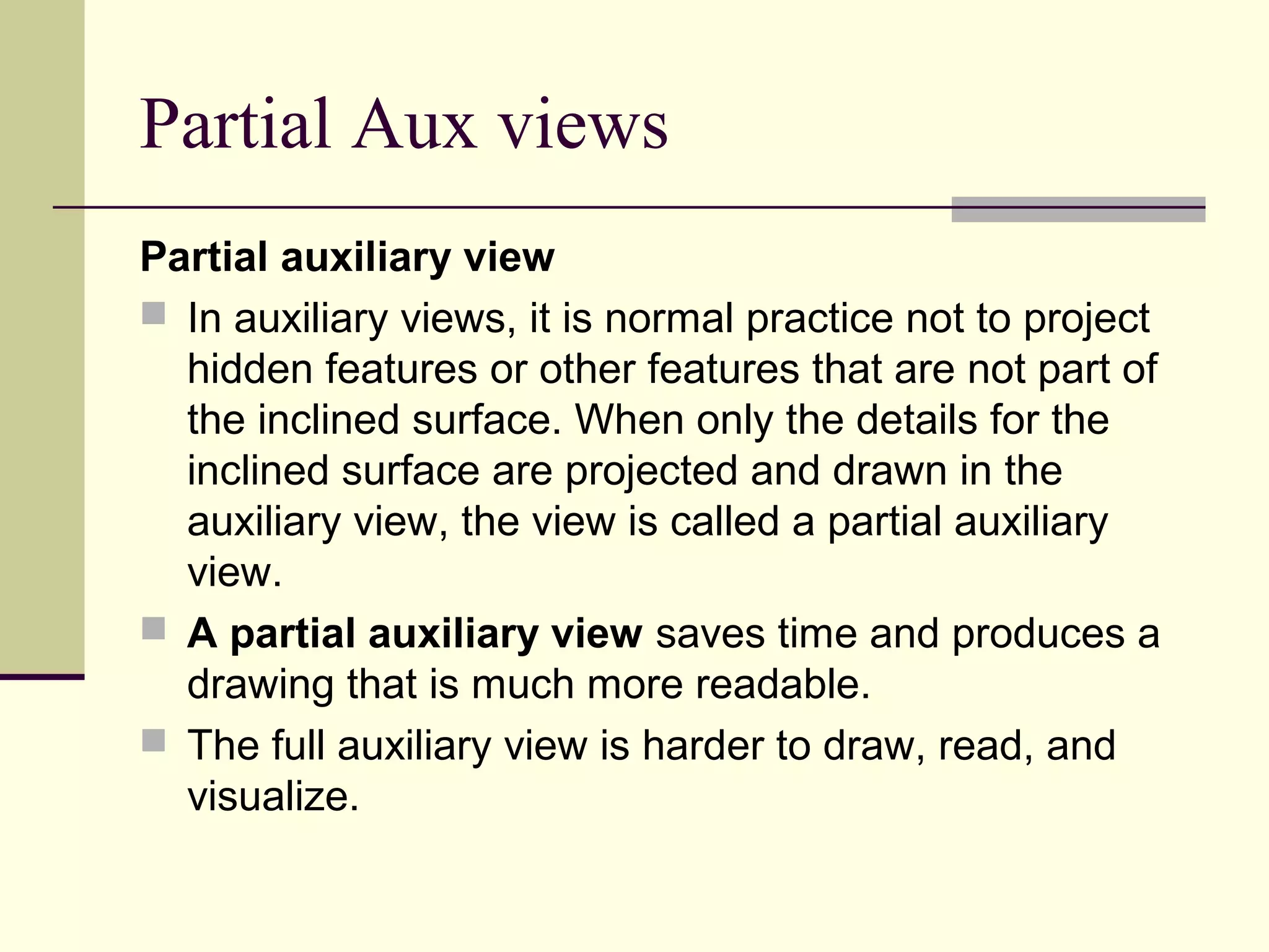 Auxiliary views | PPT