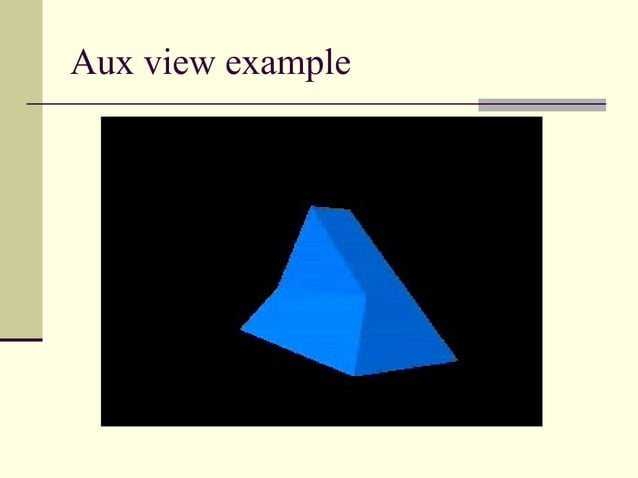 Auxiliary views | PPT | 3-D Graphics | Computer Software and Applications